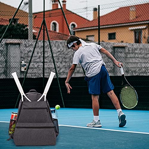 JEWERADO Tennis Bag Tennis Racquet Backpack With Shoes Storage Bag ...