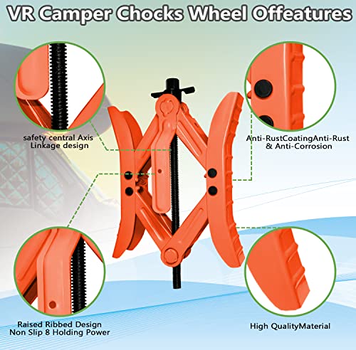 Snapklik.com : RVPNR RV Wheel Chock Stabilizers,Camper Heavy Duty Tire ...