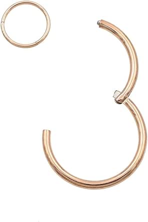 Amazon | 316L サージカルスチール ノーズリング セプタムクリッカー 20g-18g-16g-14g 5mm-6mm-7mm-8mm-9mm-10mm-11mm-12mm-14mm ...