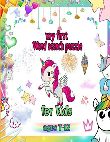 Buy MY FIRST WORD SEARCH PUZZLE FOR KIDS AGES 7-12: Easy Large Print ...