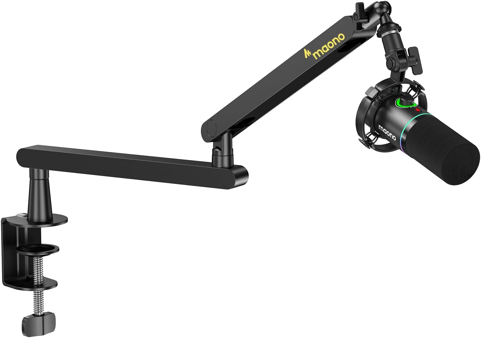 Amazon.com: MAONO XLR/USB Dynamic Microphone Kit, RGB Gaming Mic Bundle ...