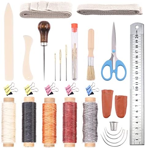 Swpeet 23Pcs Bookbinding Kits, Including Real Bone Folder Creaser ...