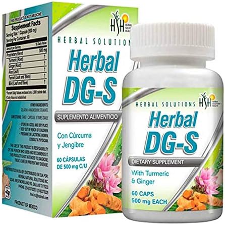 Amazon.com: Herbal DG-S (60 Capsules of 500 mg Each) : Health & Household