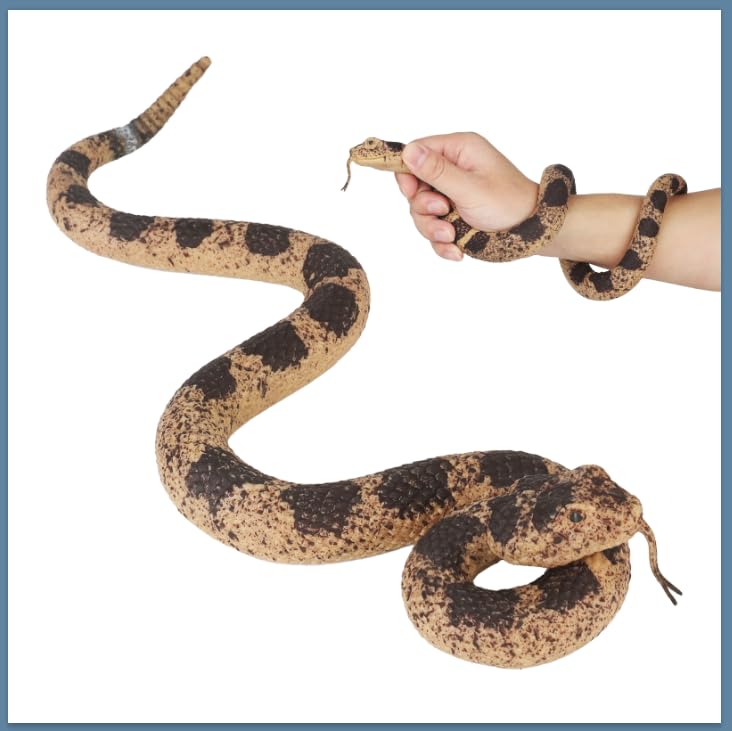 Amazon.com: Pdxox for Fake Snake Prank Toy, Realistic Rubber Snake to ...