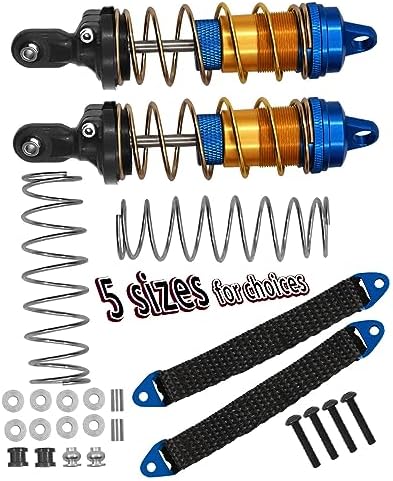 Amazon.com: hopsupRC Front/Rear RC Shocks Absorber Upgrades for 1/10 ...