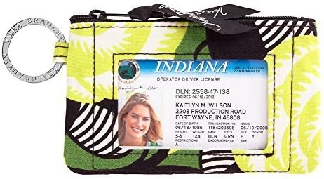 Amazon.com: Vera Bradley Zip ID Case in La Neon Rose : Clothing, Shoes ...
