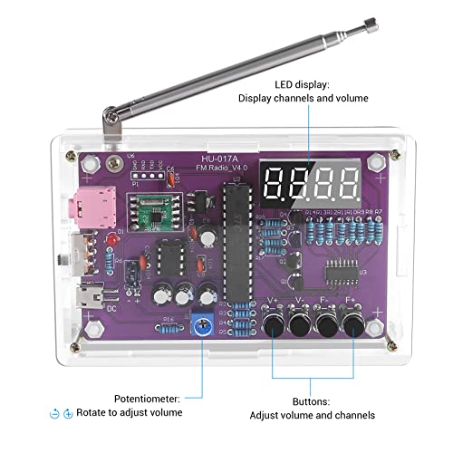 Snapklik.com : Icstation Soldering Practice Kit, FM Radio Kit Soldering ...