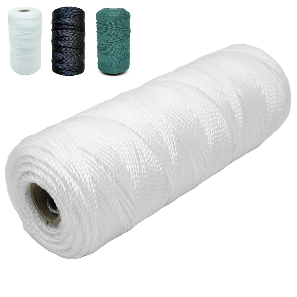 Amazon.com: ARISKEY 984 Feet White Nylon String, #36 Twisted Mason ...