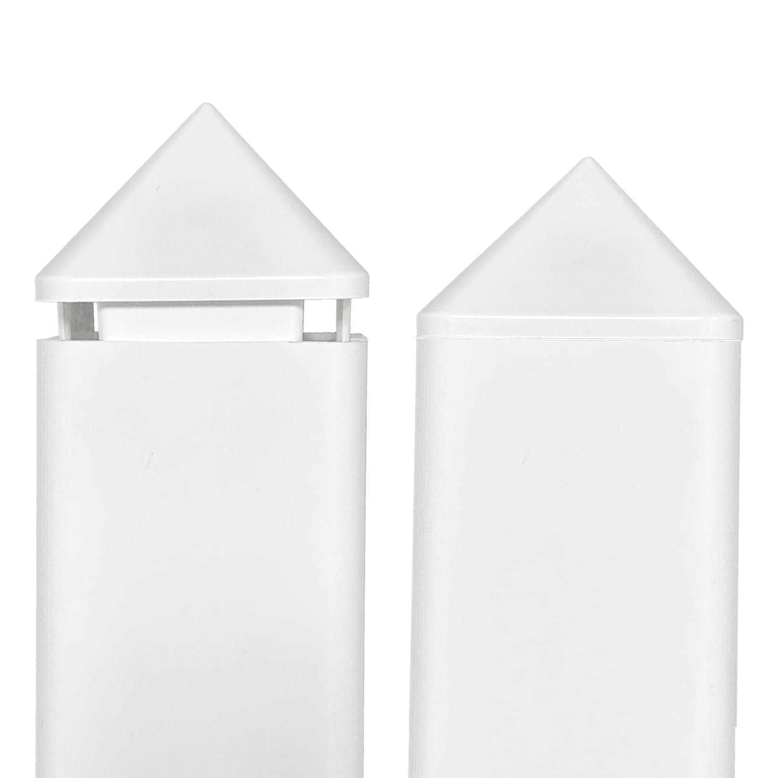 Post Sleeve Cap Canomo 12-Pack White Vinyl Fence Post Caps - 1.5" X 1.5 ...