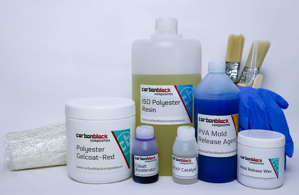 carbonblack composites Polyester mold making kit (small) : Amazon.in