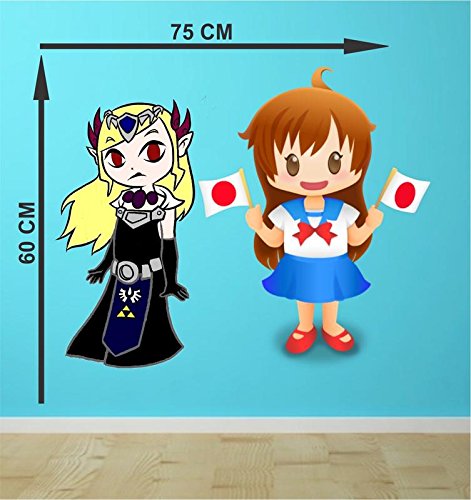 Buy Funny Cartoon Character Wall Sticker (Multicolor PVC Vinyl) Online ...