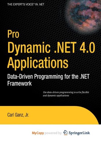 Pro Dynamic Net 40 Applications Data Driven Programming For The Net