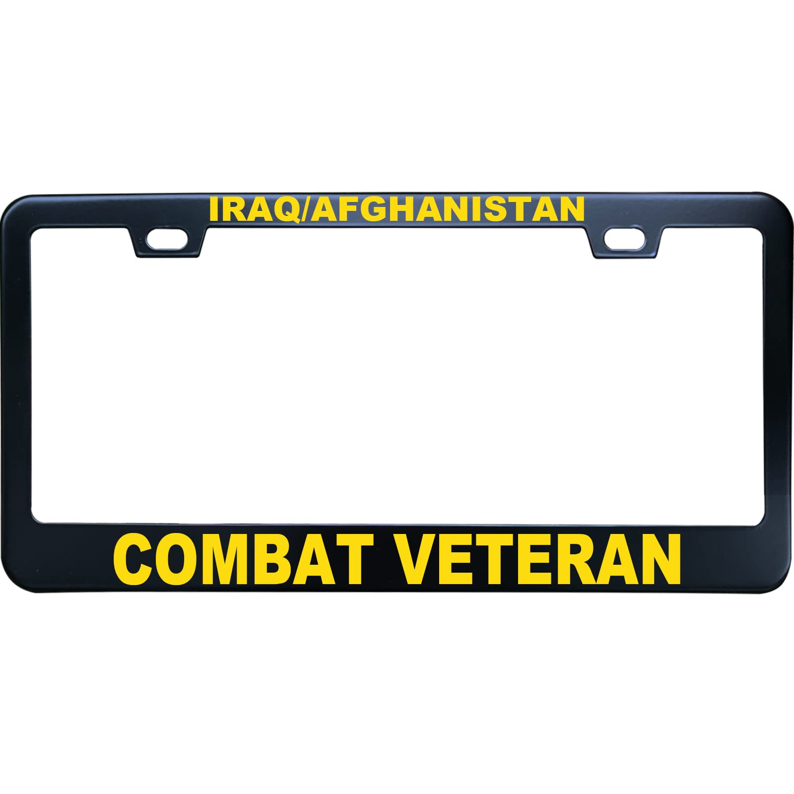 Amazon.com: XHuiZio Iraq Afghanistan Combat Veteran License Plate Frame ...
