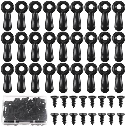 Teaaha 100 PCS Frames Turn Button Fasteners with 100 PCS Screws ...