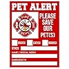 Amazon.com: Pet Alert Fire Rescue Sticker - 5"x 4" Double Sided (2 Pack ...