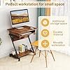 Amazon.com: Zenira 24-Inch Small Computer Desk, 30-Inch Tall With ...