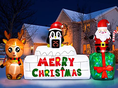 10 Ft Christmas Inflatables Outdoor Decorations,Christmas Blow Up Yard ...