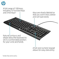 Amazon.in: Buy HP K1500 Wired Keyboard with Adjustable Height and 3 ...