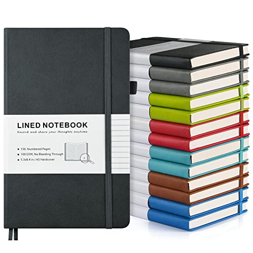 MALEDEN Leather Journal Notebook, 14 Pack Lined Notebook Journal for ...