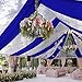 Amazon.com: Blue Ceiling Drapes Wedding Arch Drapes Fabric 2 Panels ...