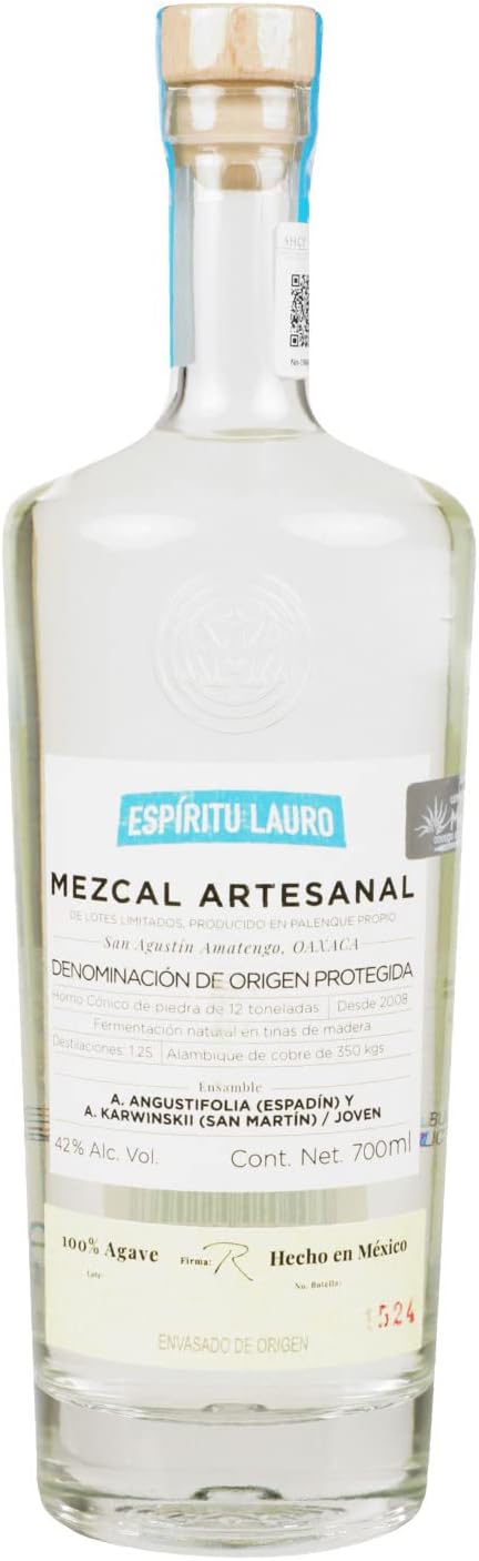MEZCAL,Espiritu Lauro, 42 Percent ABV, 700 ml : Amazon.co.uk: Grocery