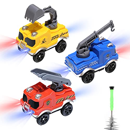 Tracks Cars Replacement only Toy Cars for Magic Tracks Glow in The Dark ...