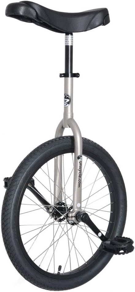 20" Adult Trainer Unicycle - Silver : Amazon.co.uk: Toys & Games