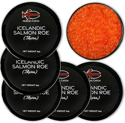 Amazon.com: Nordic Catch Icelandic Salmon Roe (Ikura), Salmon Caviar ...