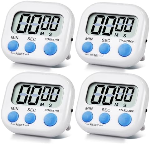 Amazon.com: LinkDm 6 Pack Small Digital Kitchen Timer Magnetic Back and ...
