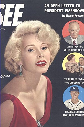 See Magazine May 1953 (Zsa Zsa Gabor on Cover): Various articles, John ...