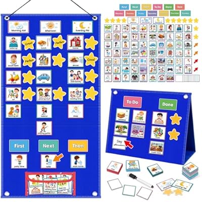 Buy Kids' Visual Schedule Chart with 70 Cards at Ubuy Australia