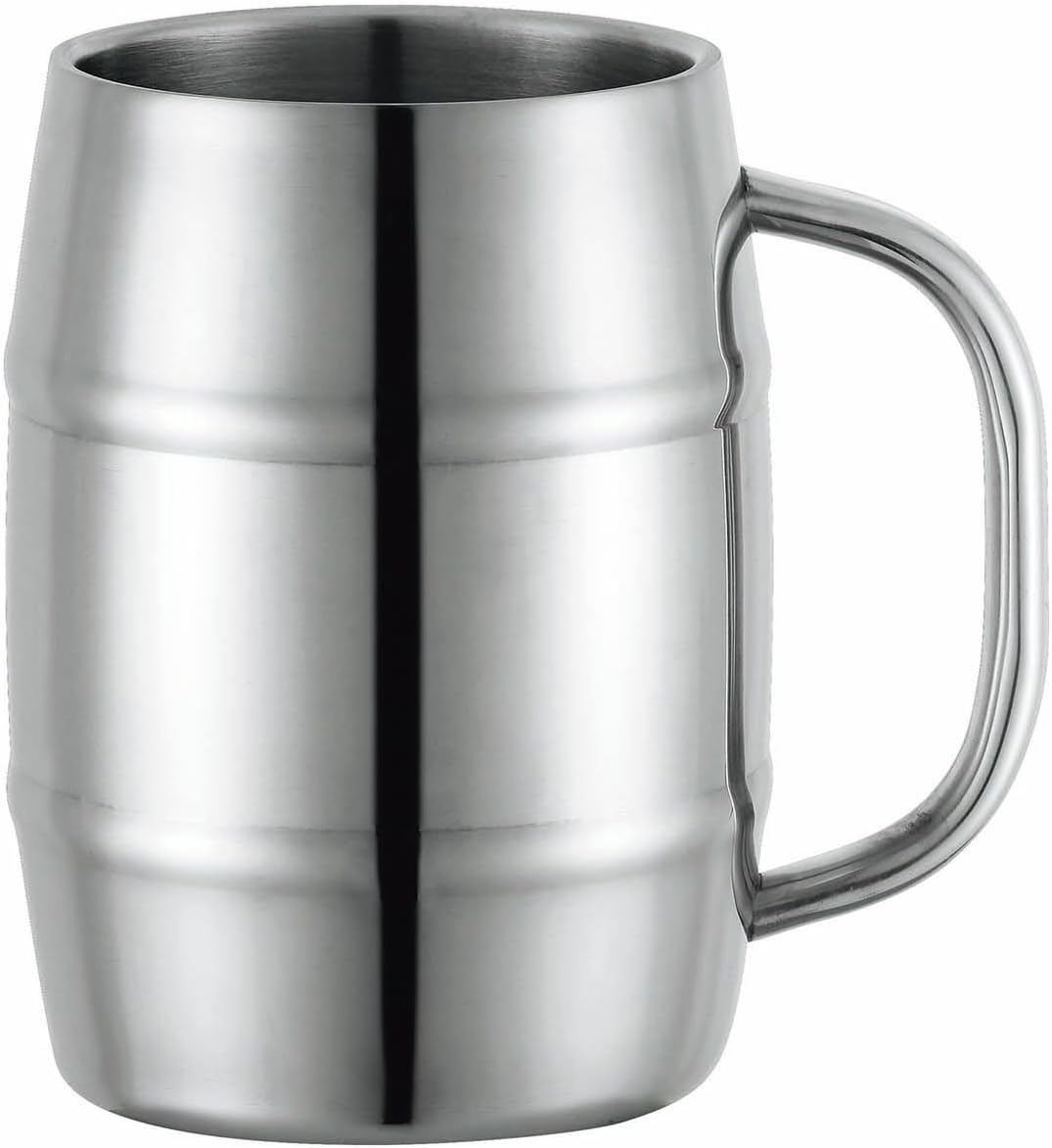 Amazon.com: カクセー(Kakusee) Kakusei NMJ-1000 Vacuum Double Layer Mug, 3.3 fl oz (1.0 L), Silver ...