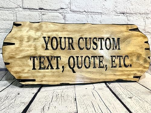 Amazon.com: Custom Wooden Signs, Personalized Wood Signs, Custom Wood ...