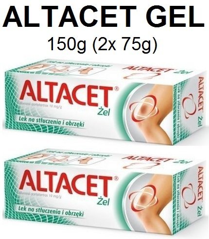 ALTACET Gel 150g (2x 75g) - Injury Bruises Bruising Swelling of Joints ...