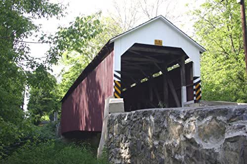 Amazon.com: Siegrist's Mill Covered Bridge Lancaster, PA photograph by ...