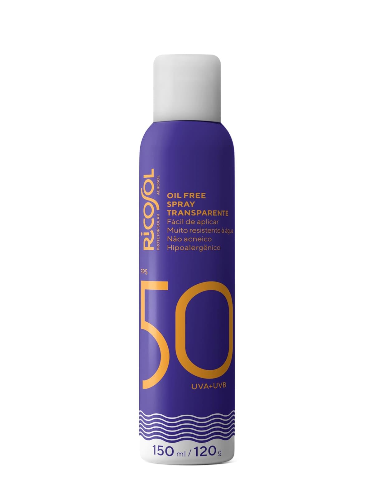 Protetor Solar Spray Transparente FPS 50 150ml - Ricosol | Amazon.com.br
