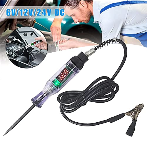 Sitrzuiget Car Truck Circuit Test Pen 6V/12V/24V DC Digital Test Pen ...