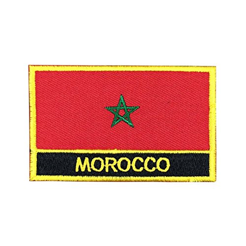 Morocco Flag Patch/Morale Tactical Sew-On Travel Patches (Morocco Iron ...