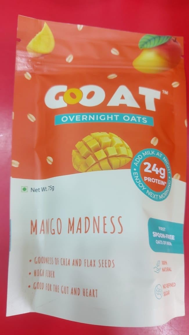 GoOAT - Overnight Oats | Choco-Nut Crunch 24g Protein | Ideal for ...