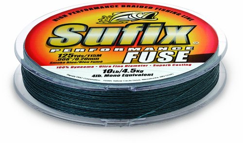 Amazon.com : Sufix Performance Fuse 125 Yards Fishing Line (Smoke Blue ...