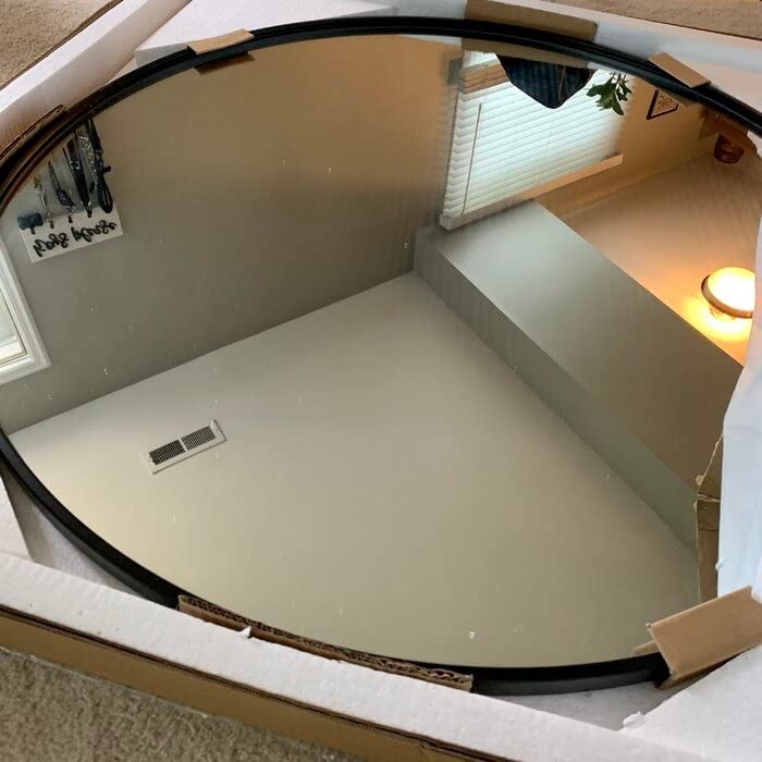 $11/mo - Finance Large Round Mirror 48 Inch,Oversized Round Wall Mirror ...
