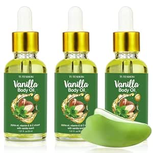 Amazon.com : 3 Pack Vanilla Body Oil Scented, Body Oils for Women Body Oil after Shower, Body ...