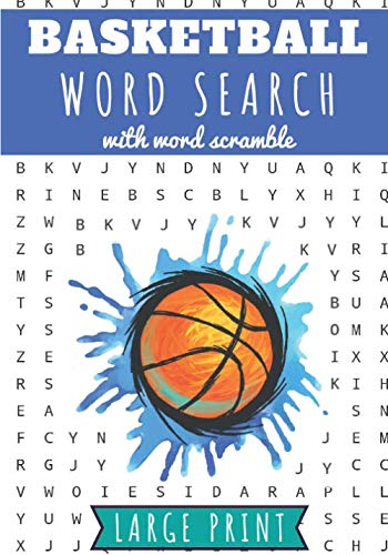Basketball word search: Challenging Puzzle book For and adults | 60 ...