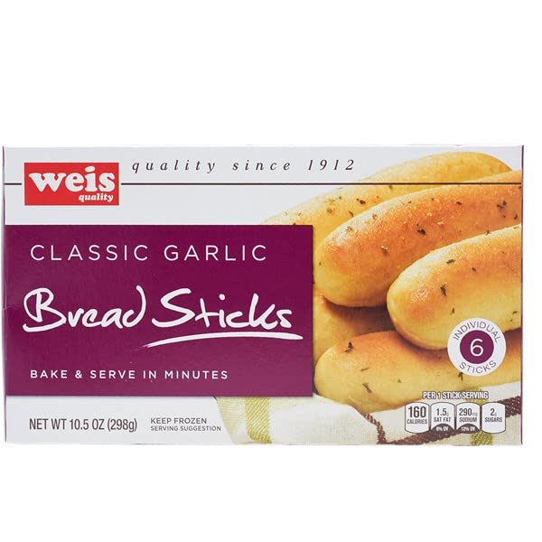 Amazon.com: Weis Quality, Breadsticks Garlic, 10.5 Ounce : Grocery ...