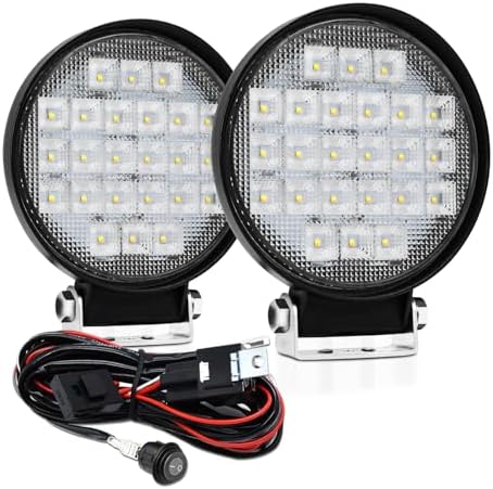 Amazon.com: 144W Round Off Road Lights LED Light Bar for Truck Offroad ...