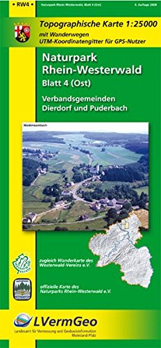 Naturpark Rhein-Westerwald /Dierdorf und Puderbach (W): Naturkparkkarte ...