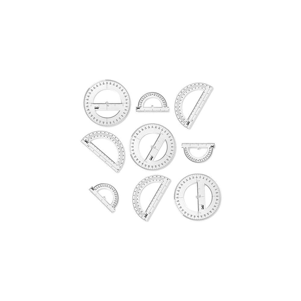 9 Pc Protractor Set - Drafting Tools for Math Kosovo | Ubuy