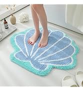 Amazon.com: YRXRUS Seashells Bathroom Rug, White Bathroom Rugs, Ocean ...