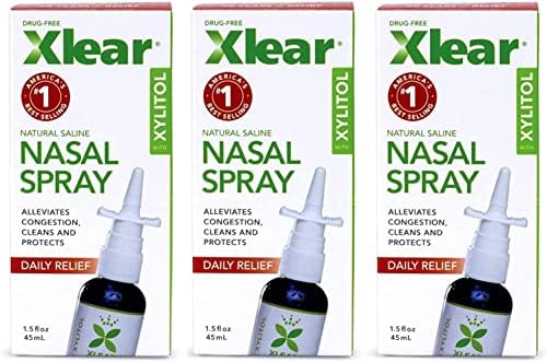 Amazon.com: Xlear Nasal Spray, Natural Saline Nasal Spray with Xylitol ...