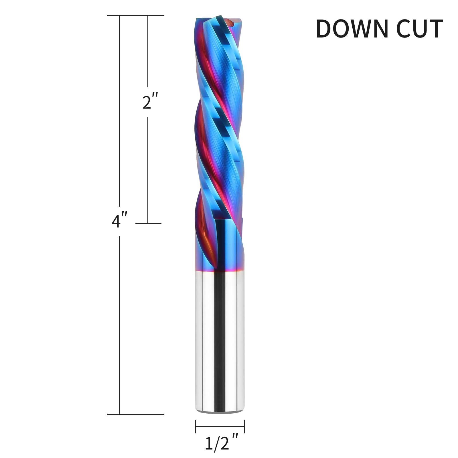 Snapklik.com : EANOSIC Downcut Spiral Router Bit Extra Long (4 Inch)